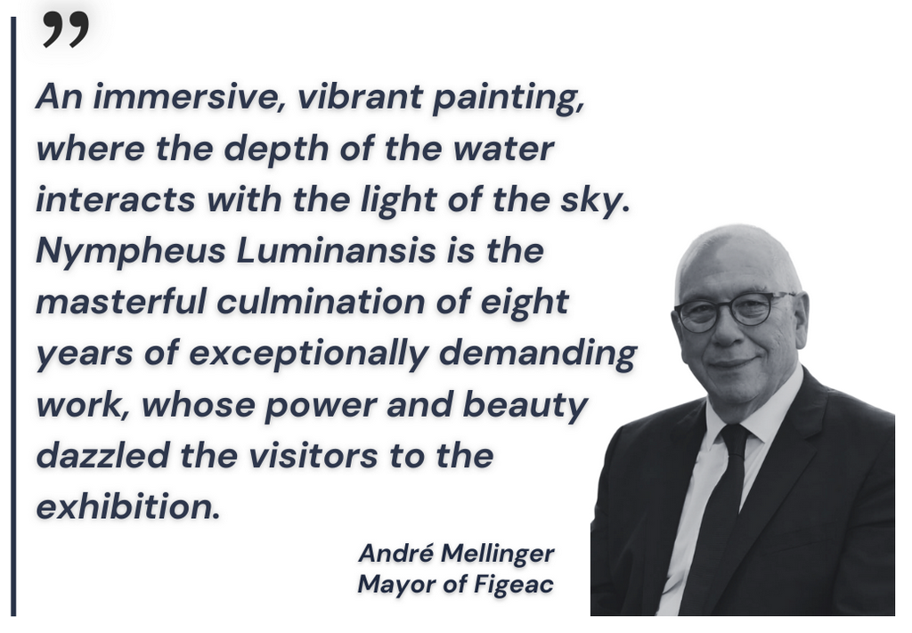 Views on Nympheus Luminansis© Painting by Laurence Saunois, artist